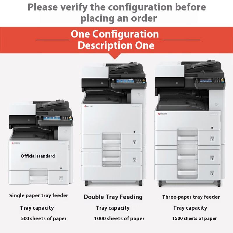 FORKyocera MZ2400cidn A3/A4 Color Printer Digital Composite Machine Standard PF-470 Paper Box ...