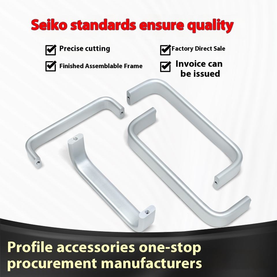 6000 Series Industrial Profile Solid Aluminum Alloy Handle 96-128 Hole ...