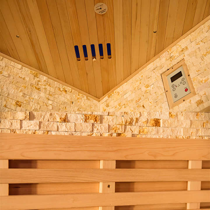 Traditional Sauna Spa 6KW Double Bench Multi People Stove Heater RGB ...