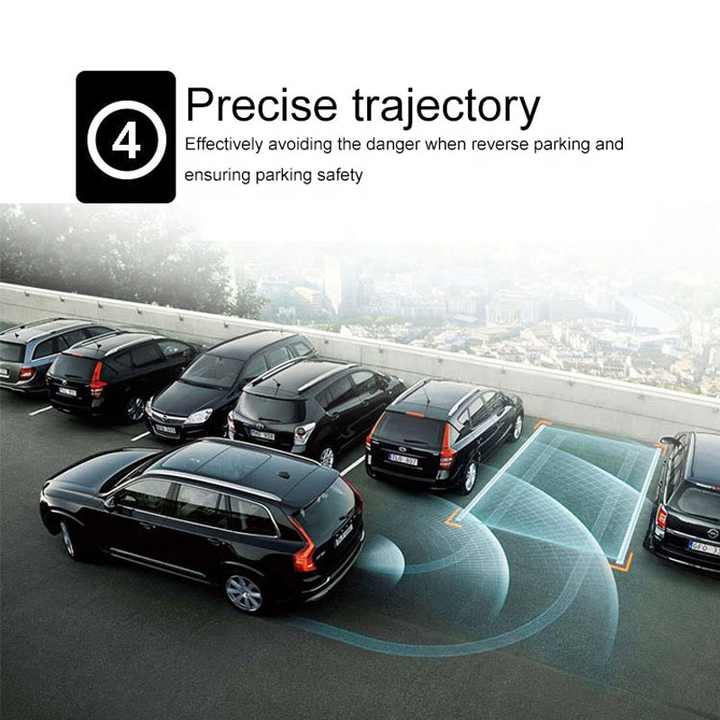 360 Degree Bird View System 4ch Camera Car DVR Record 2D/3D Surrounding ...