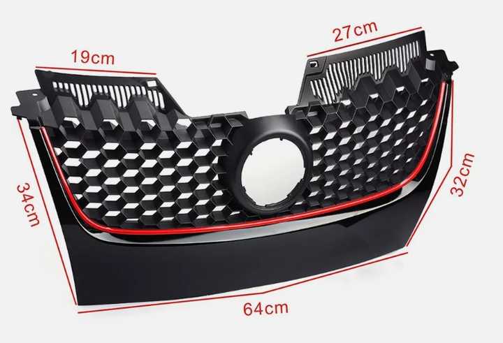 FRONT BUMPER CENTER HONEYCOMB GRILLE for VW GOLF GTI MK5 Jetta GLI 2006 ...