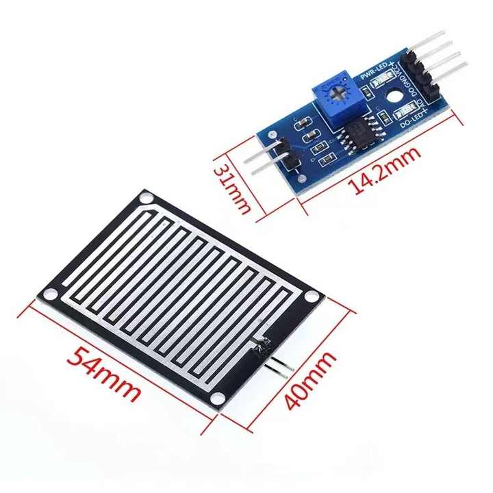 yxw Raindrop Detection Sensor Module Rain Humidity Sensor Module Rain ...