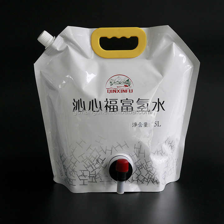2L 5L Food Grade Water Pouch with Valve and Nozzle for Beer Soda Juice ...
