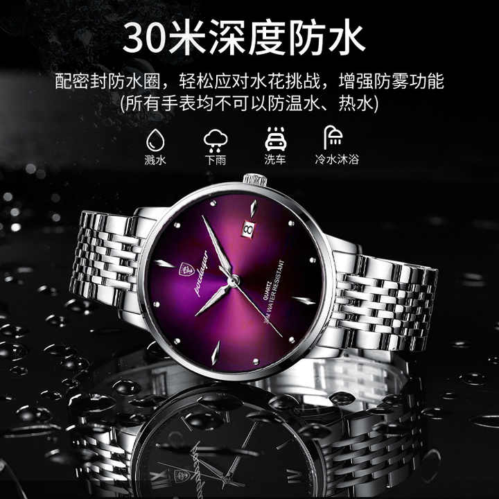 Top Brand Luxury Men's Watch Ultra Thin Waterproof Stainless Steel ...