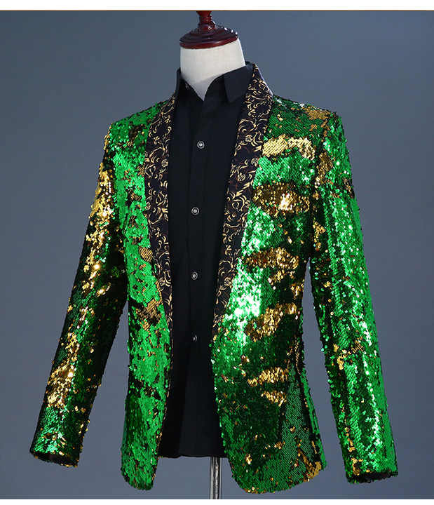 Men's Sequin Suit Jacket - Perfect for Party & Prom Night