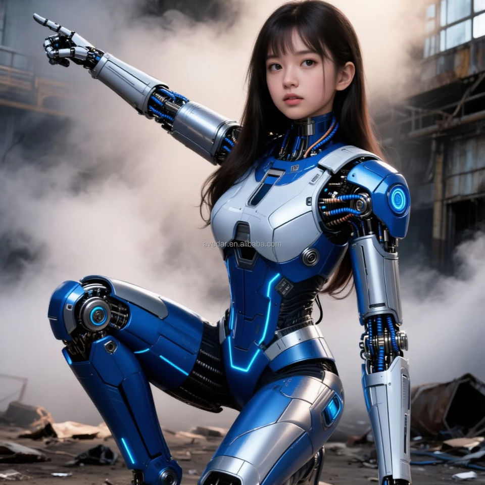 Hot Selling Custom-Built Lifelike Female Service Robot with Selectable ...