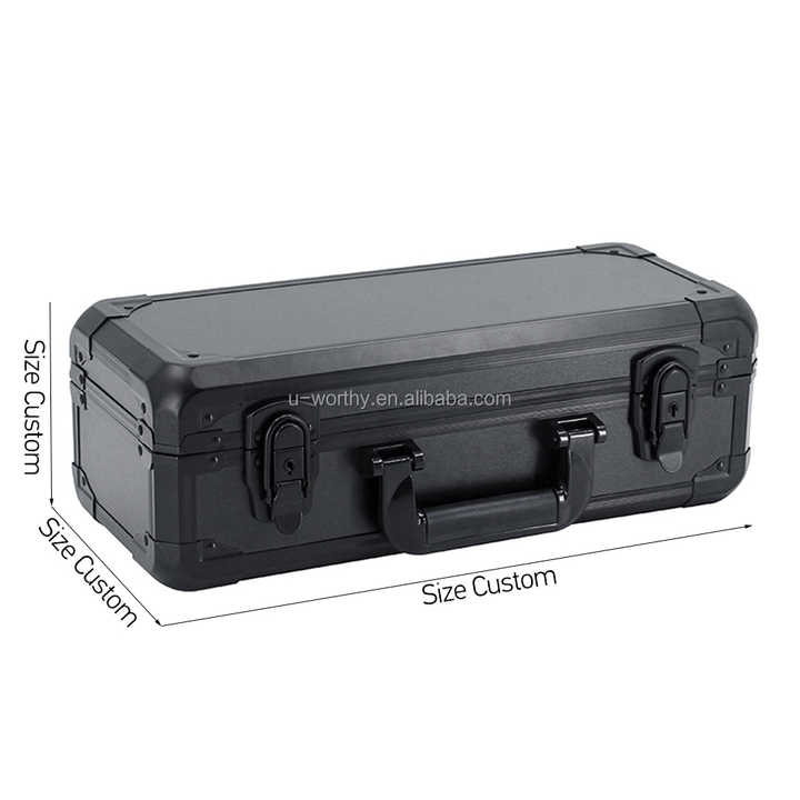 Custom Size Luxury Black Handy Carrying Hard Aluminum Suitcase Metal ...