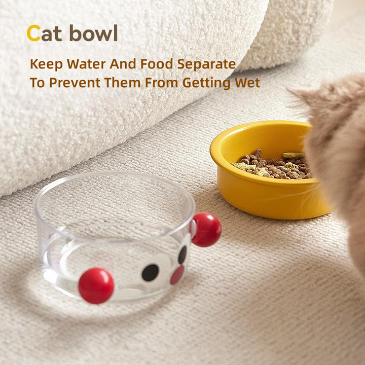 Hot Selling Cartoon Cute Cat Food Bowl Double-Layer Anti-Skid Design ...