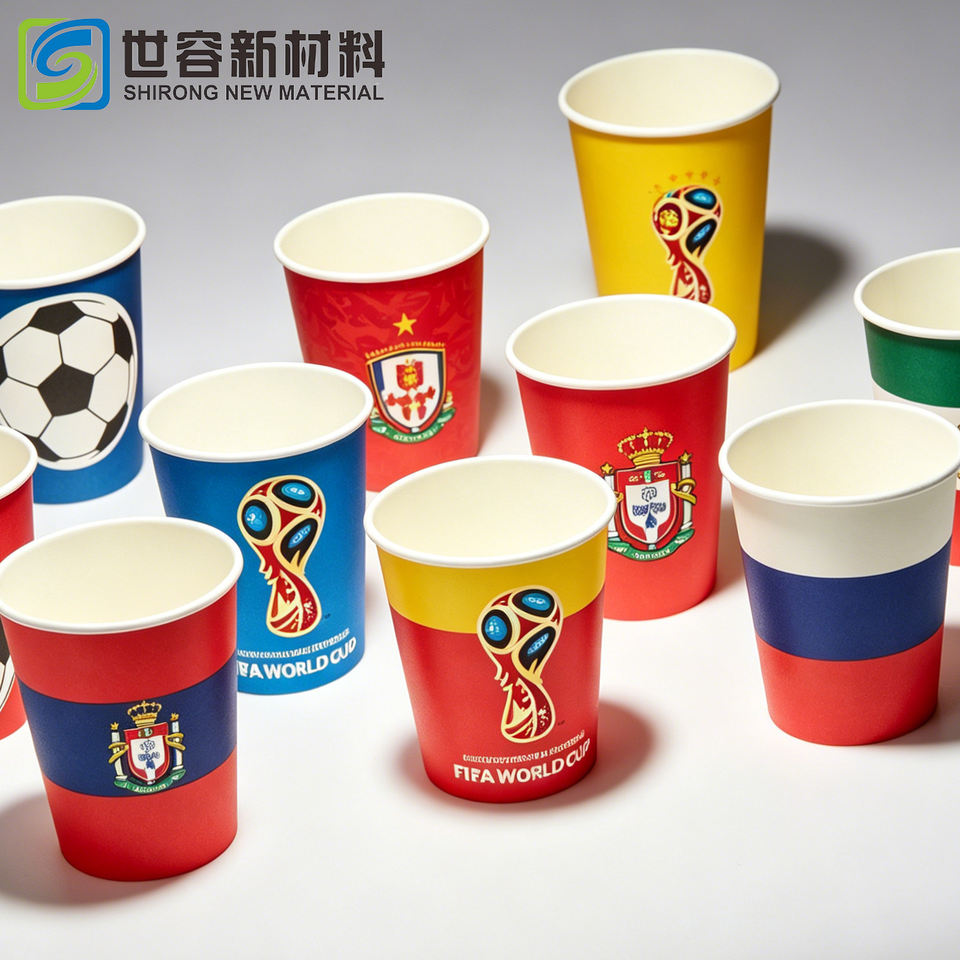 SHI RONG Biodegradable Single Wall Paper Cup Custom Logo Eco Friendly ...