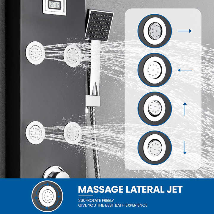 Hot Sale Wall-Mounted Multifunctional Spa Shower Panel for Home ...