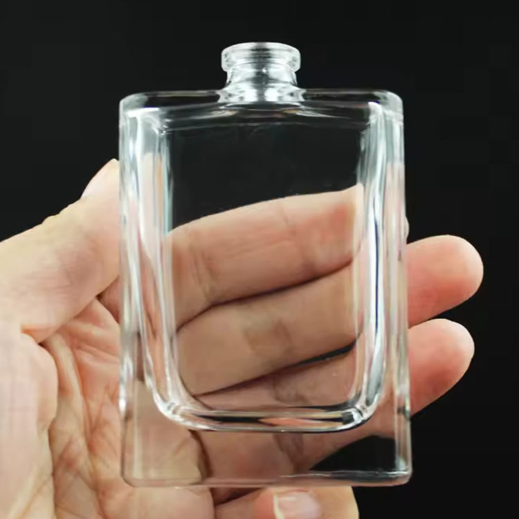 Custom Square Clear Empty 50ml Glass Empty Perfume Bottle| Alibaba.com