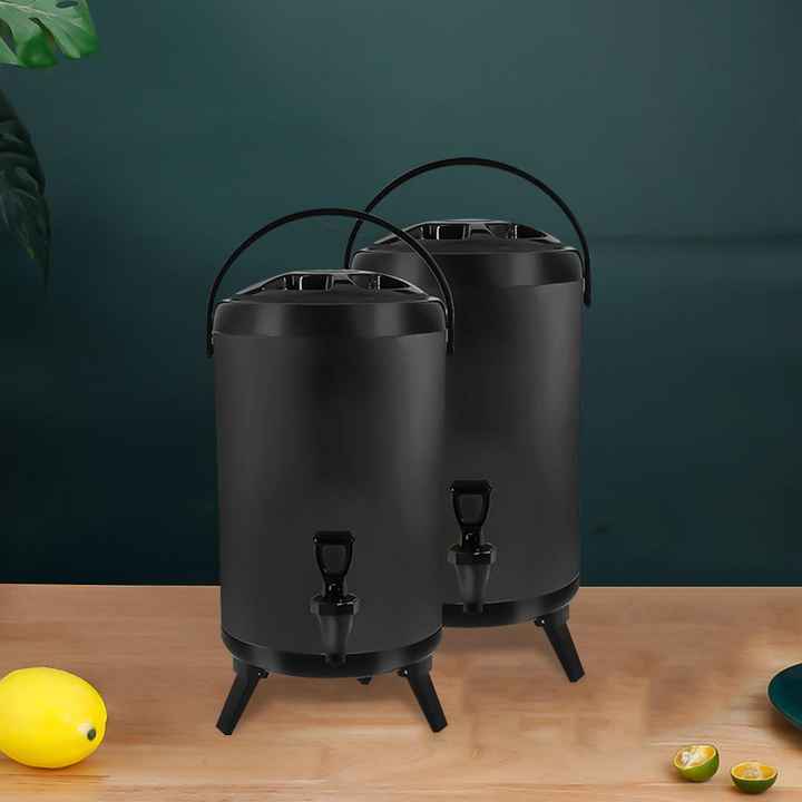 DB 2X 12L Stainless Steel Insulated Drink Dispenser Hot and Cold ...