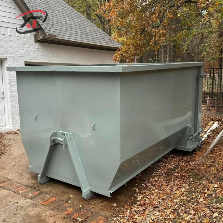 Customized Construction Waste Bin Hook Lift Dumpster Hook Bin For Waste ...
