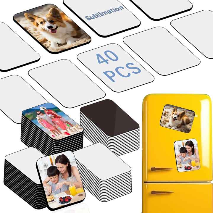 MIDA Sublimation Blank Refrigerator Magnets DIY Decorative Magnets ...