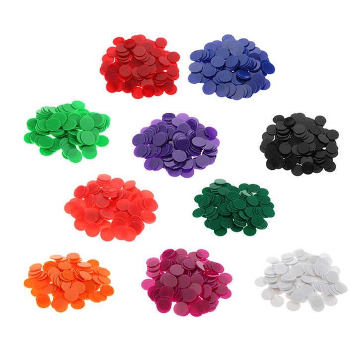 Solid Color Plastic Coin 25mm Plastic Disc Custom Blank Acrylic Chips ...