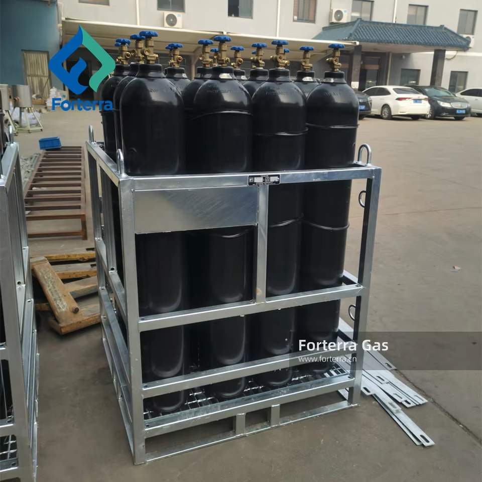 Metal Transport Tool Gas Cylinders Propane Storage Cage Gas Cylinder ...