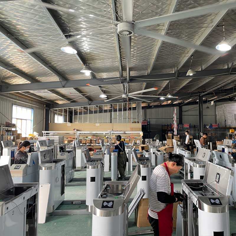 Face Recognize Qr Reader Turnstile Gate Access Control Swing Barrier ...