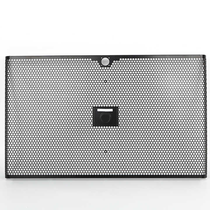 Black Metal Perforation - Speaker Grille & Microphone Mesh