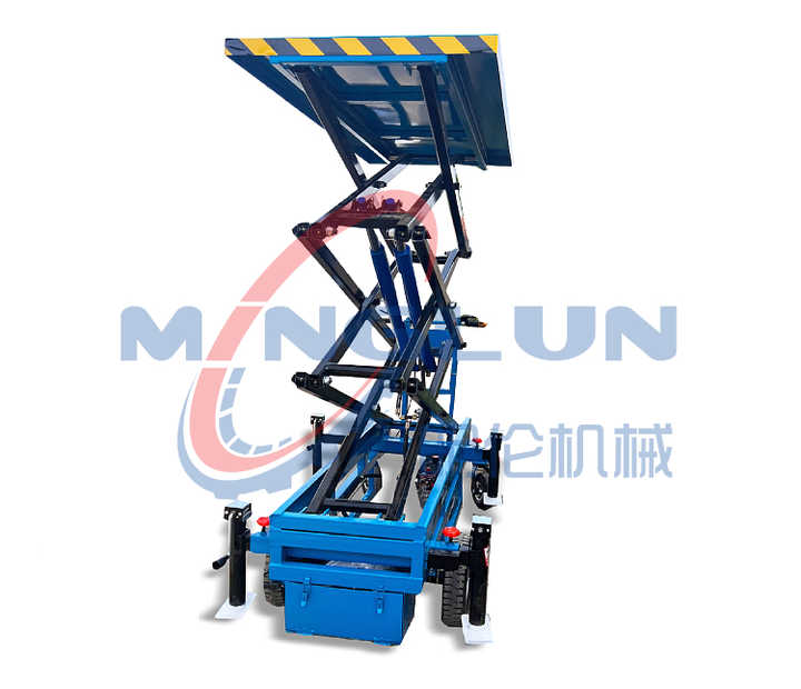 Self Propelled Hydraulic Electric Lifting Trolley for Moving Cargo