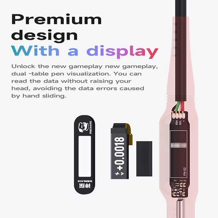 기계 멀티 미터 비주얼 펜 SHERLOCK V2.0 형사 자동 디지털 스마트 멀티 미터 테스트 LCD 내부 화면 디스플레이 도구 ...