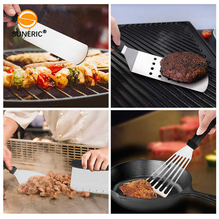 40PCS BBQ griddle tools set barbeque grilling kit grill accessories for ...