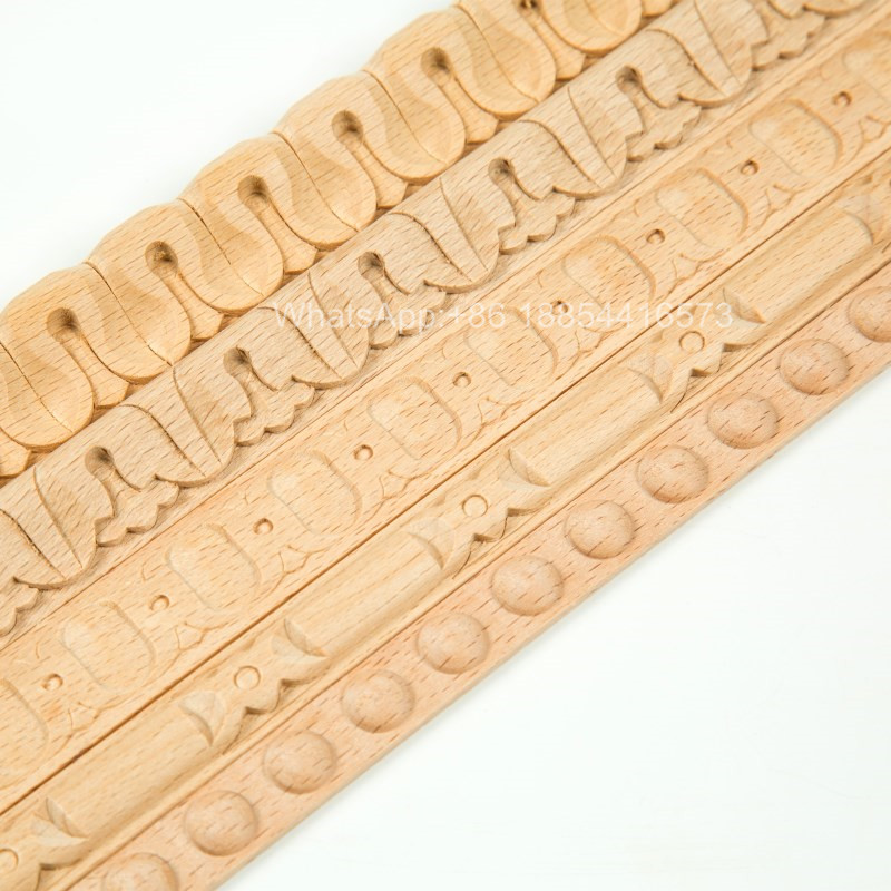 Wood Carved Drop Onlay Moldings - Elegant Living Room Decor