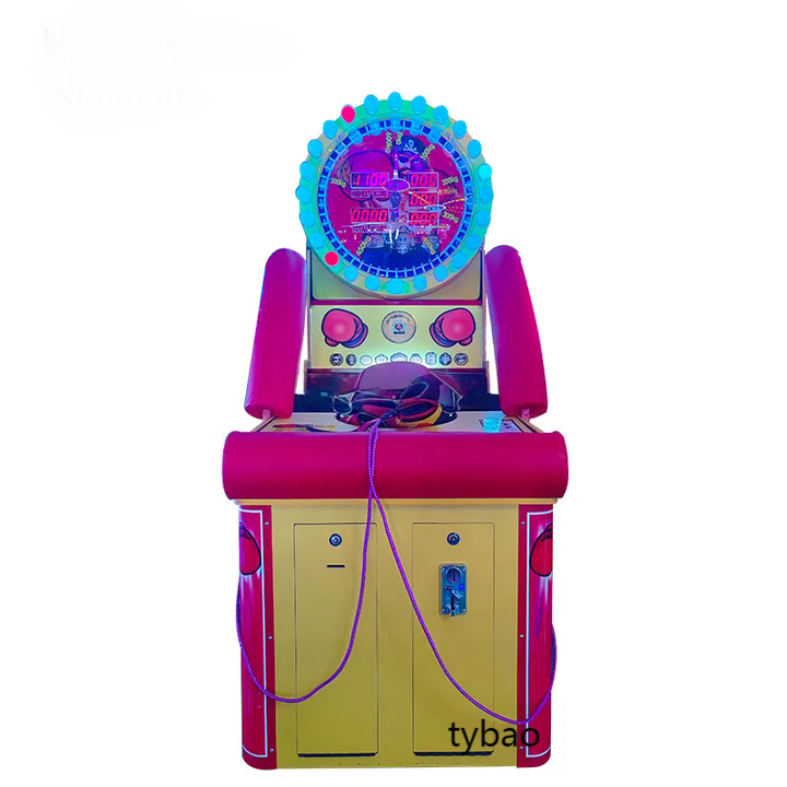 Coin Operated Boxing Arcade Machine Interactive Punching Game With ...