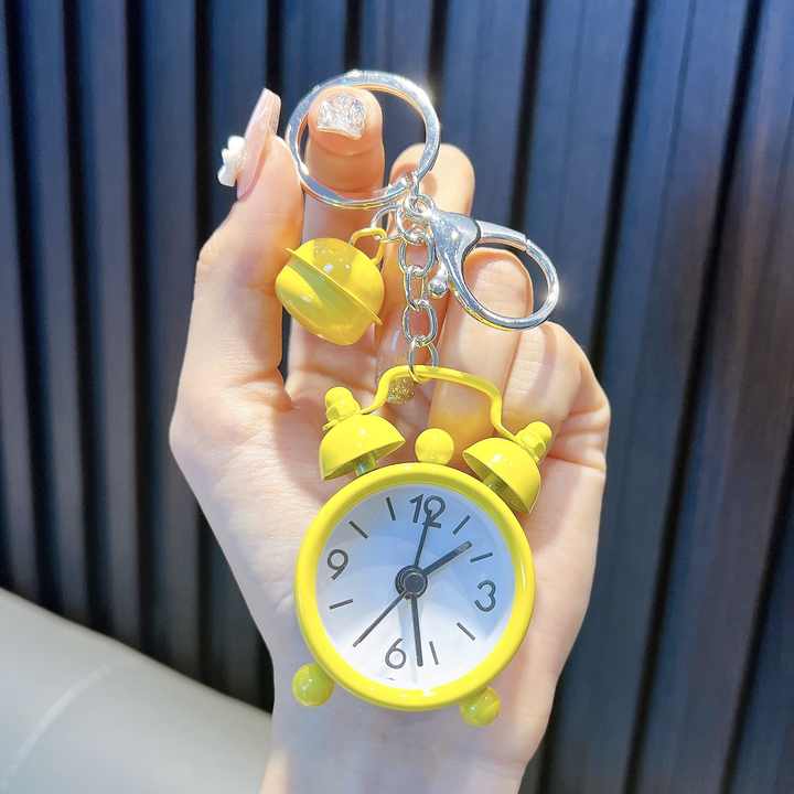 Wholesale New Mini Creative Coin Holder Keychain Alarm Clock Keyring ...