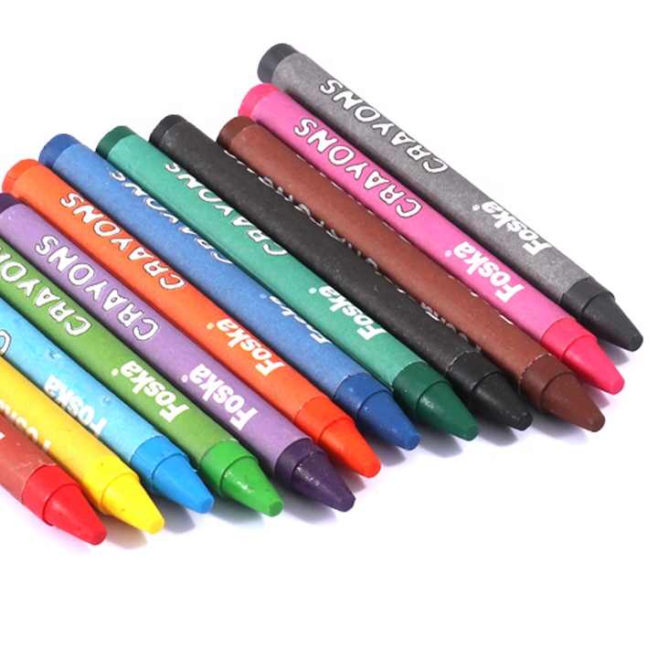 Foska Non-Toxic Crayons - Safe, Multi-Color Art Supplies