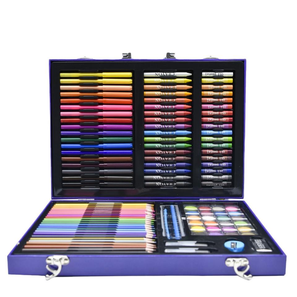 128-Piece Eco-Friendly Watercolor Pen Art Drawing Stationery Set ...