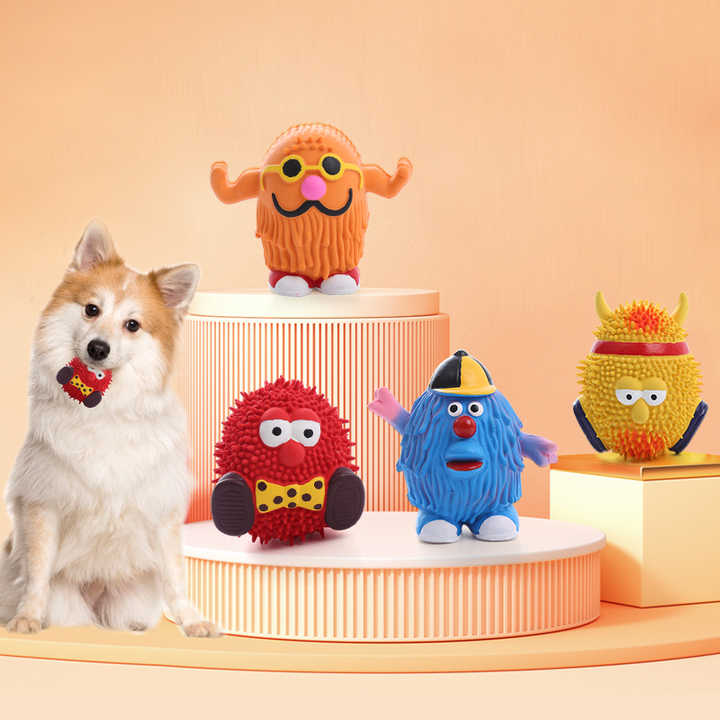 Cute Monster Style Eco-Friendly Latex Dog Toy Interesting Chirping ...