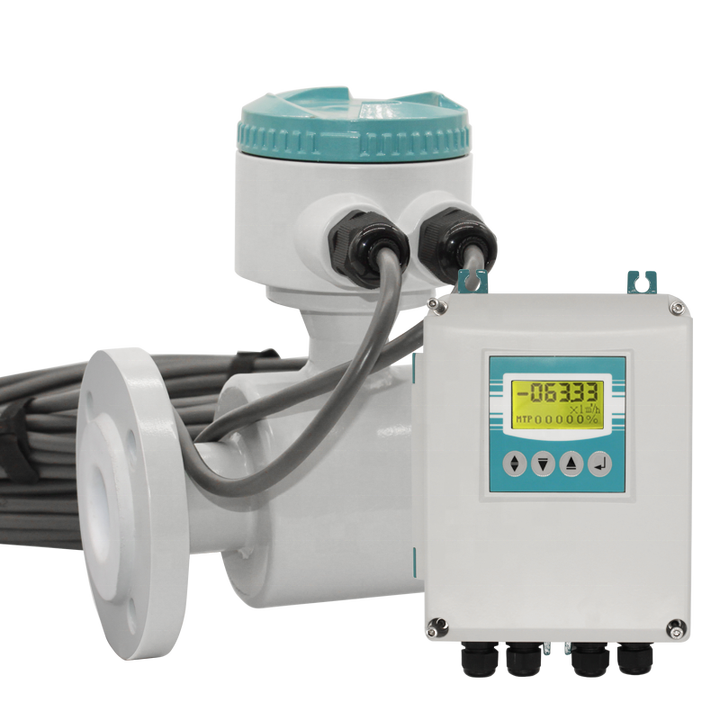 DN100 Electromagnetic Flow Meter Acid-Resistant Magnetic Flow Meter for ...