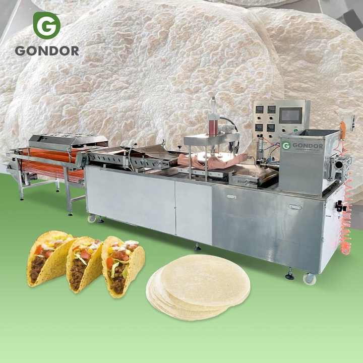 Commercial Tortilla Process Line Rolling Shell Wrap Maker Make Machine ...