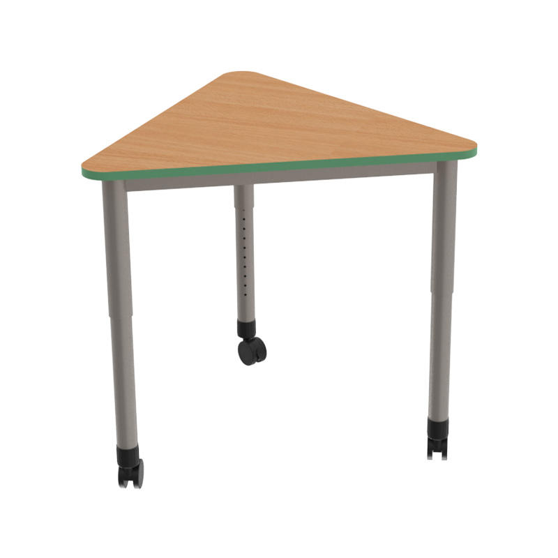 Modern Triangle Combo Student Desk Height Adjustable School Furniture ...