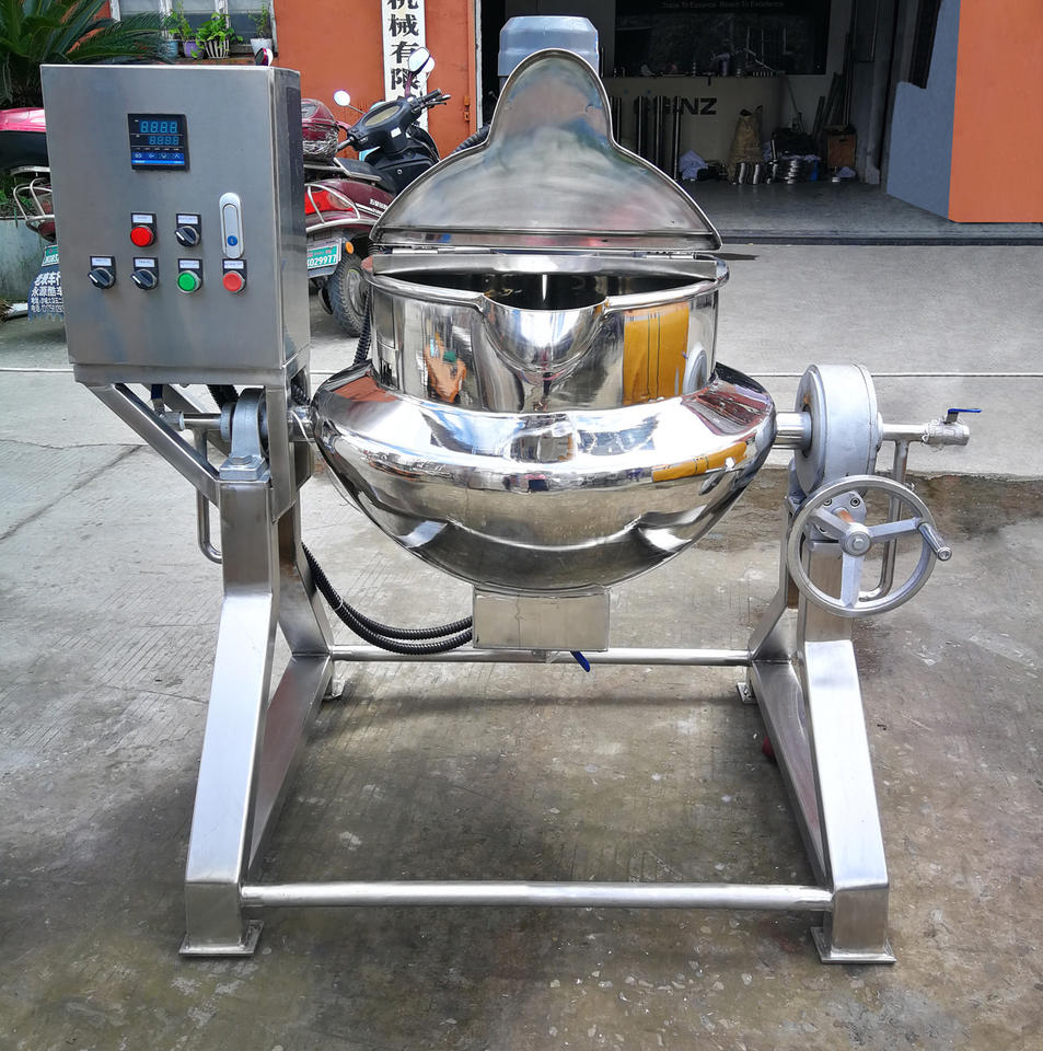 Stainless Steel Tilting Pot Jacketed Kettle Cooking Cooker Kettle ...