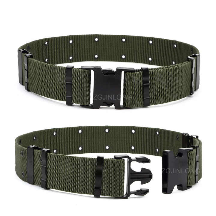 Custom Logo Black Uniform Men Nylon Security Utility Tactical Clip Belt ...