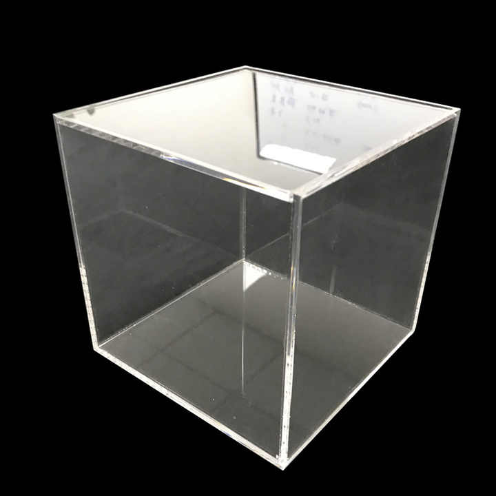 Clear Acrylic Plastic Square Cube with Sliding Lid Small Acrylic ...