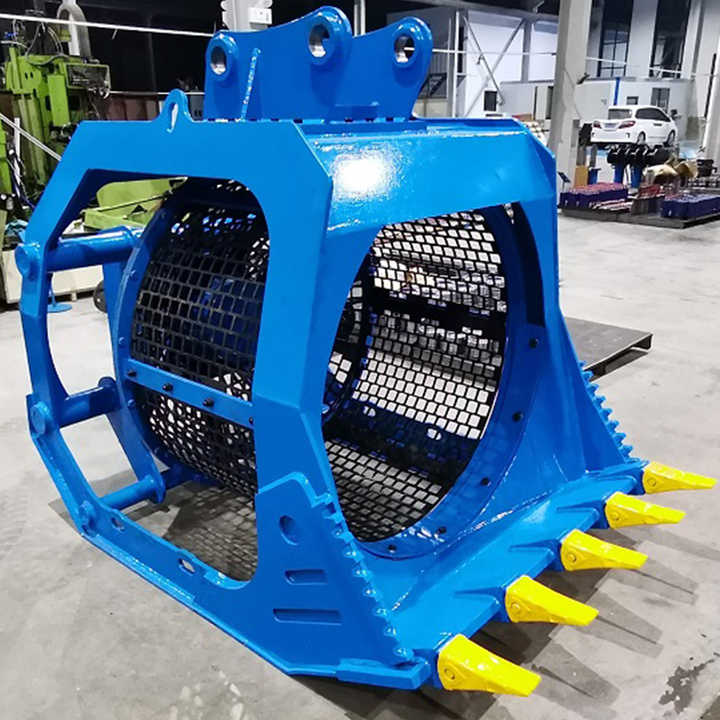 Excavator Rotor Bucket Screening Rotary Bucket for Mini Excavator 1/2 ...