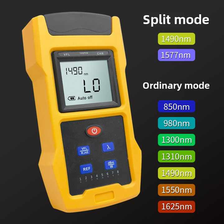 10GPON Power Meter FTTX/ONT/OLT /1490/15770nm Handheld with VFL OPM ...