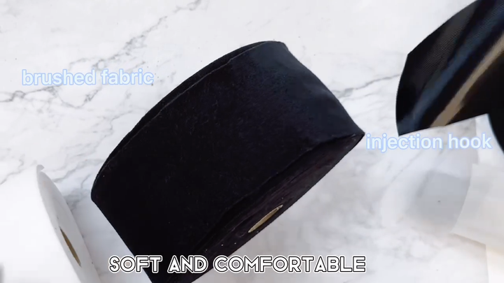 High Quality Black White Soft Loop Fabric 1.5 meters Large width Loop ...