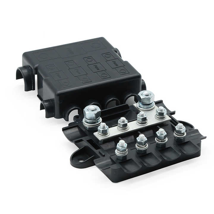 PA66 Shell Copper Bus Bar Max 150A 4 Way M5 Midi+1 Way M8 MEGA Mini DC ...