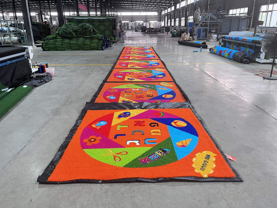 Beautiful Design LOGO 3D Artificial Grass Indoor Outdoor Decoration ...