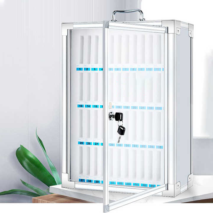 Secure and Portable Storage - Key-Lock Mobile Phone Display Cabinet