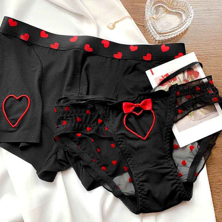 Shop Our New Heart Printed Couple Underwear - Sexy & Comfortable