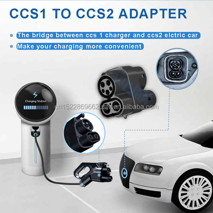 Olink EV Charger Adapter CCS1-CCS2 Plug-and-Play CCS2 Adapter Essential ...