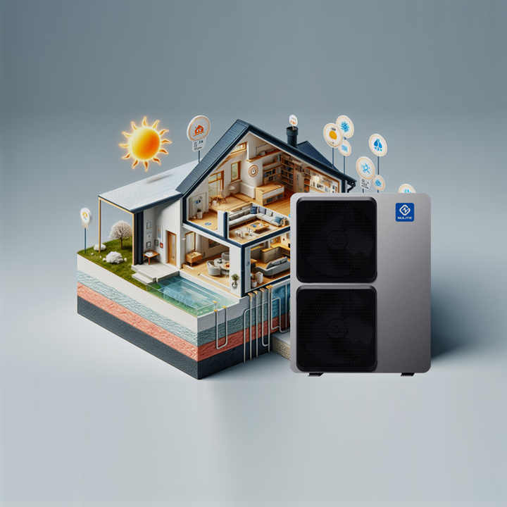 Nulite WIFI EVI R32R290 Heat Pump Air Source Heat Pump Water Heater ...