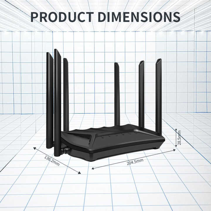 Full Gigabit 4G Modem WIFI Router Dual Band AC1200M 4G LTE Cat4 ...