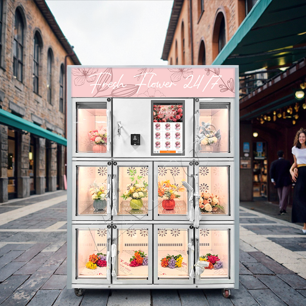 Flower Vending Machine - 22" Touch Screen & Cooling