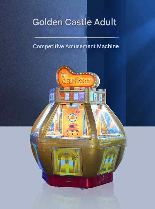 6 Player Coin Pusher Arcade Machine Gold Fort Ticket Redemption Game ...