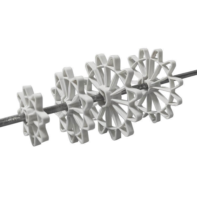 35mm Plastic Rebar Spacer Chairs PVC/PP Concreting Circular Support ...